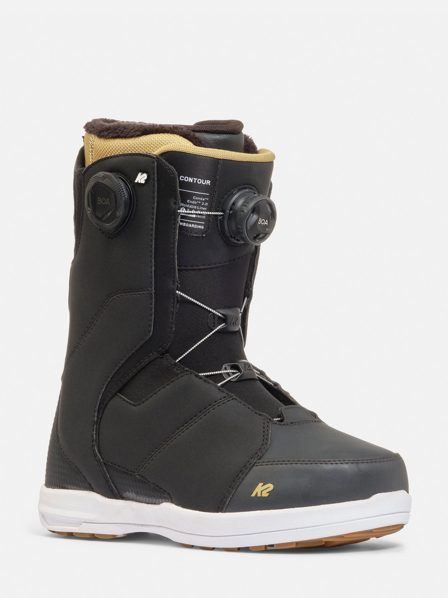 Snowboard Boots K2 CONTOUR Double Boa, Womens -Black 2025 – Snow Alley